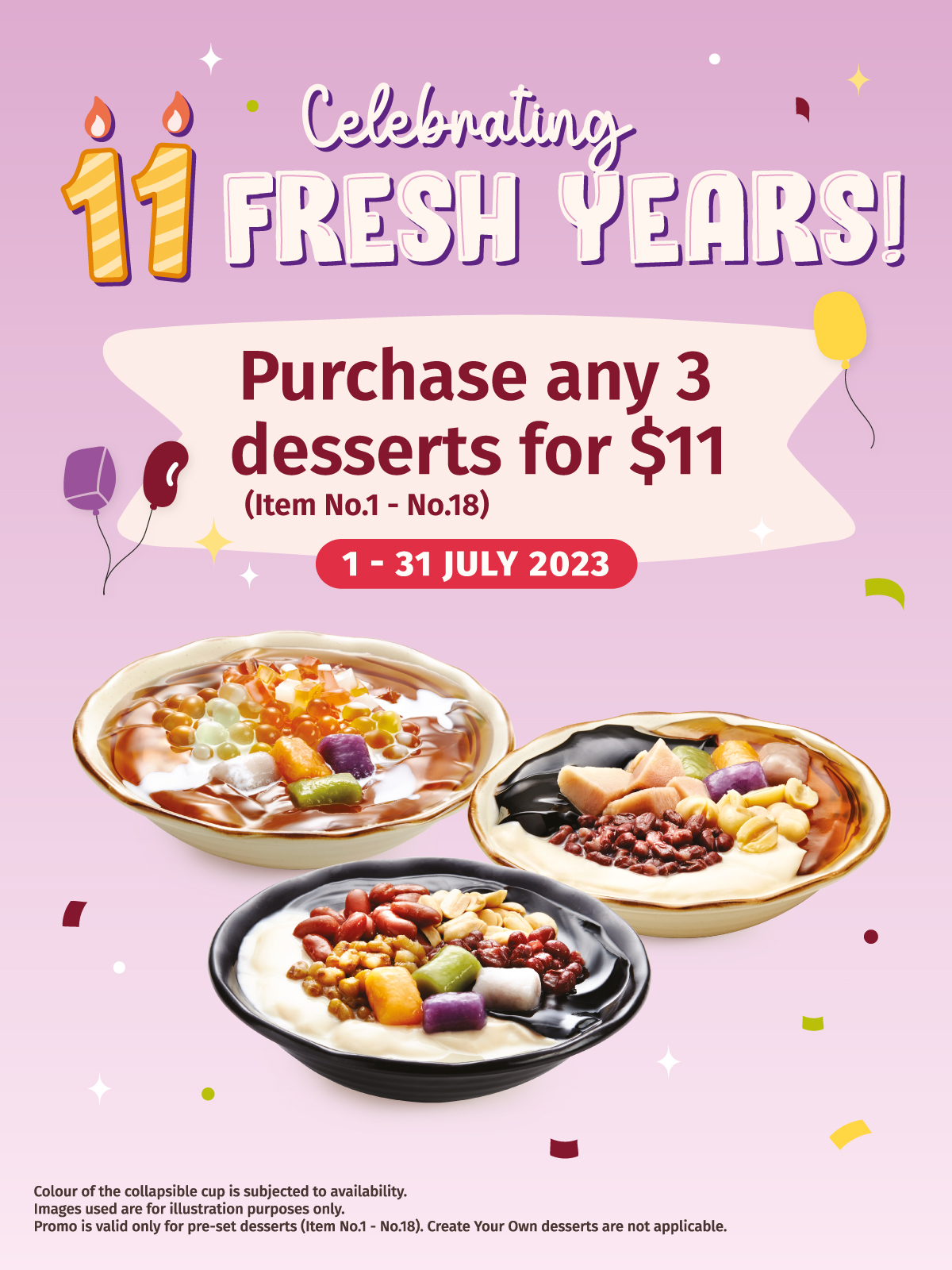 Promotions | Nine Fresh Desserts Taiwan